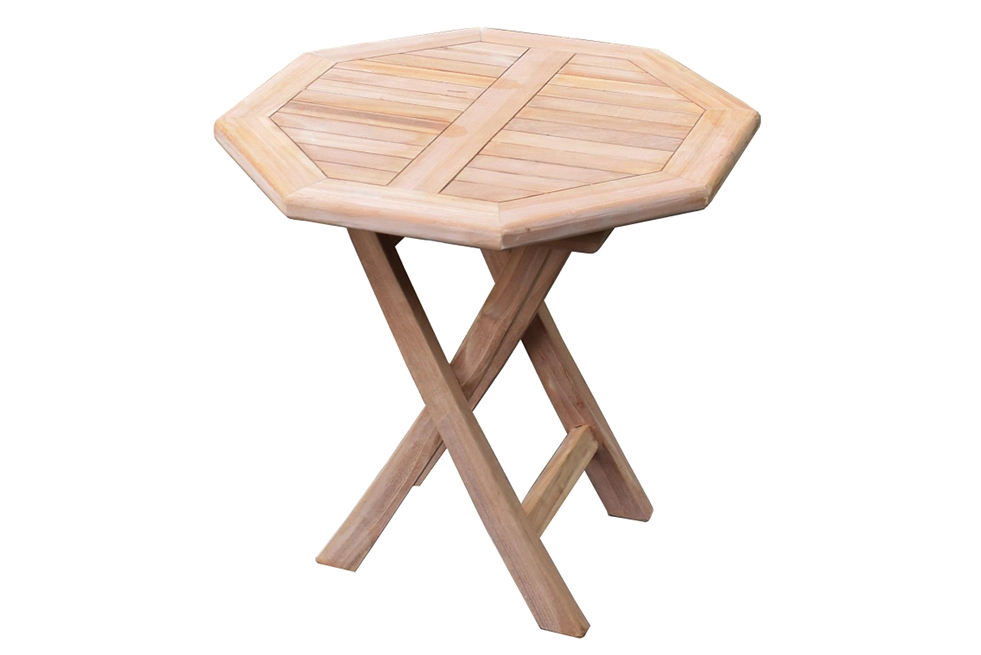 Teak Mini Octagonal Folding Table - Gardenworks